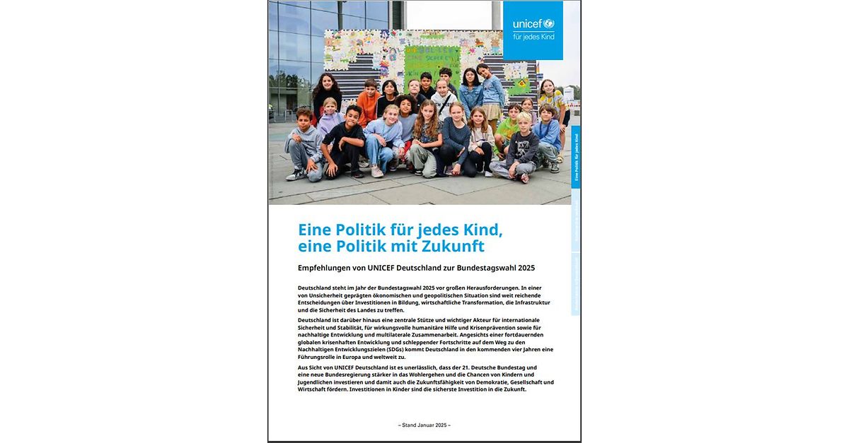 Eine Politik für jedes Kind, eine Politik mit Zukunft. Empfehlungen von ...