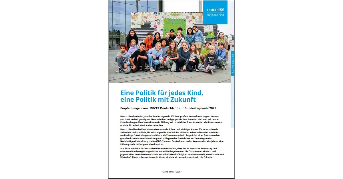 Eine Politik für jedes Kind, eine Politik mit Zukunft. Empfehlungen von ...